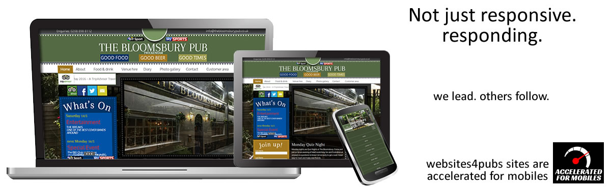 Award Winning Website Designers for Pubs, Bars, Restaurants. Fully ...